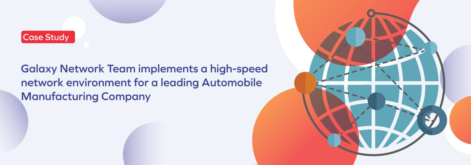 Automobile manufacturing company implemented a high-speed network ...